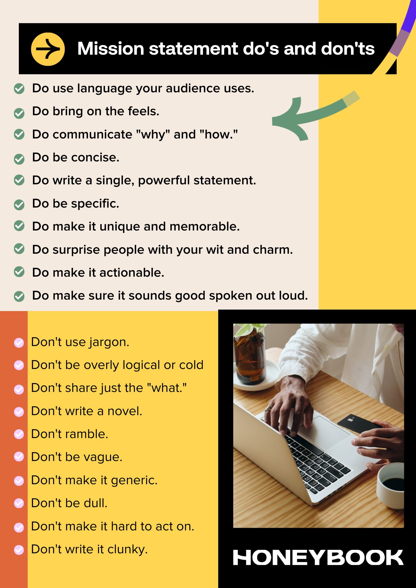 25 Inspiring Small Business Mission Statement Examples | HoneyBook