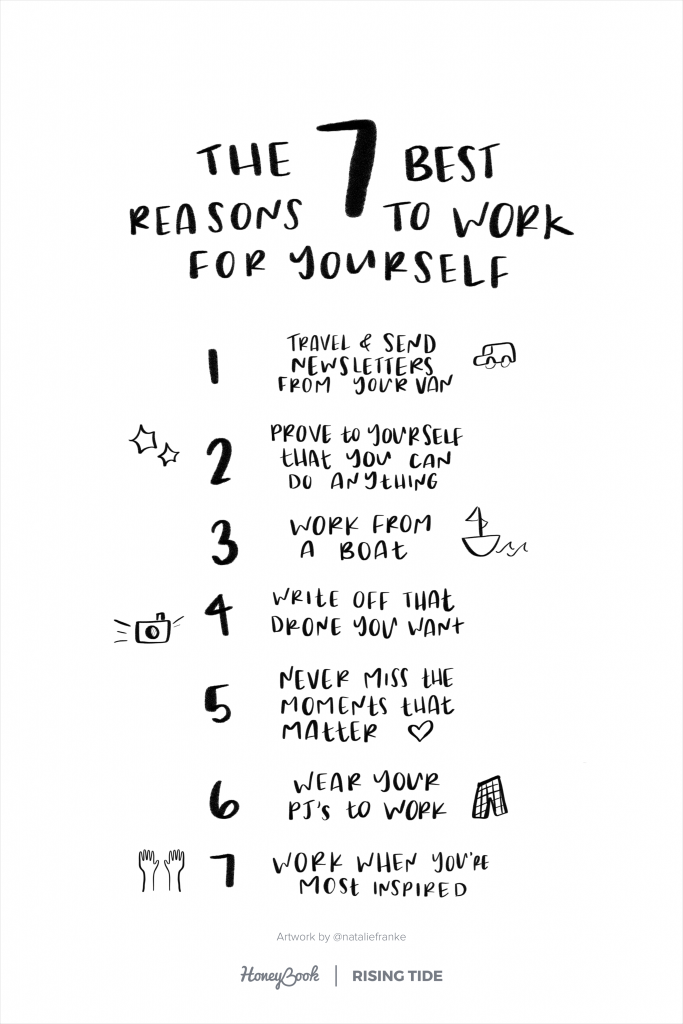 7 Reasons Why You Should Work for Yourself | HoneyBook 7 Reasons Why You Should Work for Yourself | HoneyBook